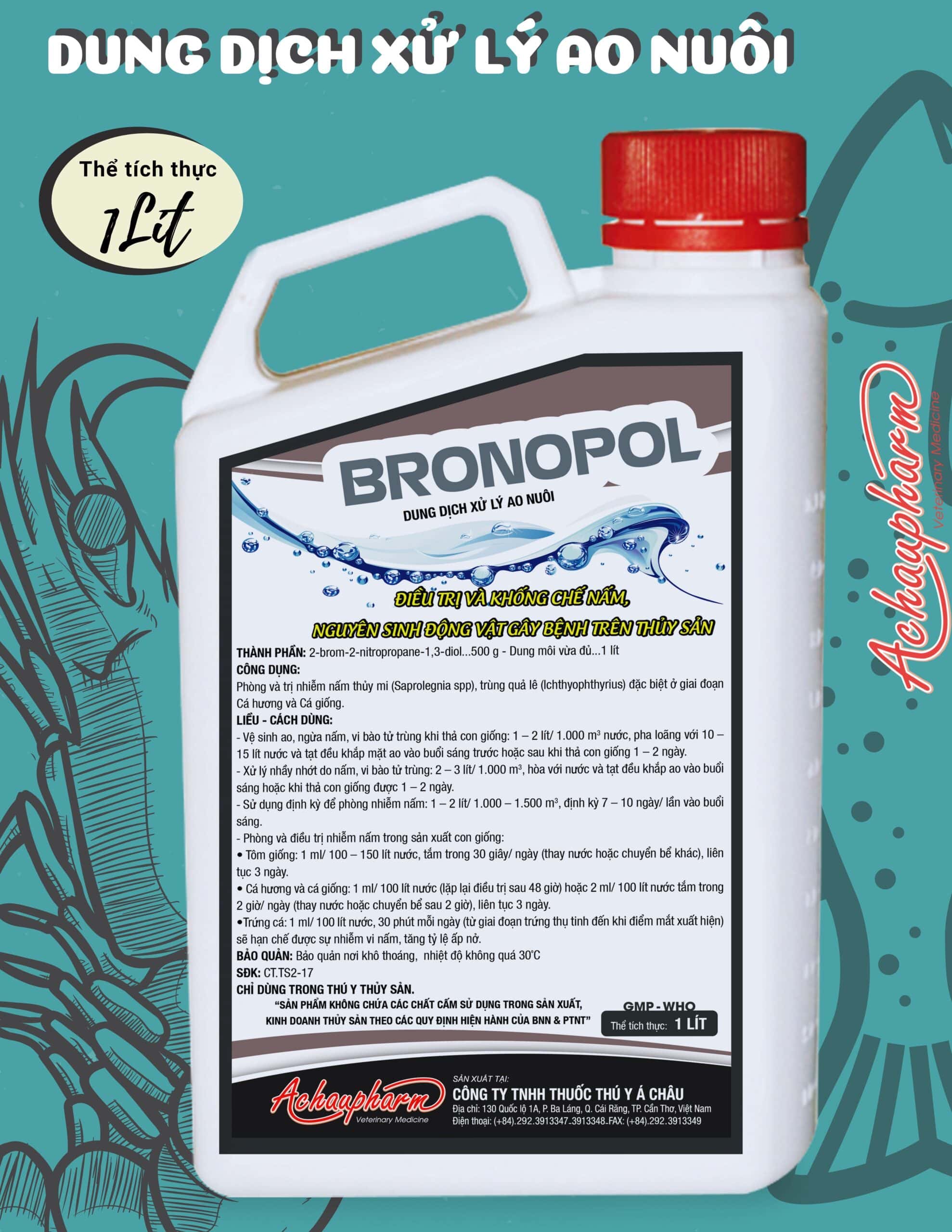 Bronopol | 06 cách sử dụng đặc trị nấm, kí sinh trên tôm cá